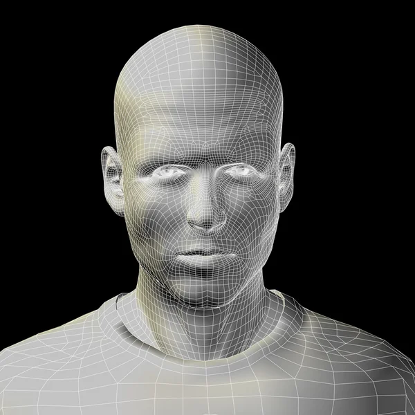 Wireframe man face Stock Photo by ©design36 134037936