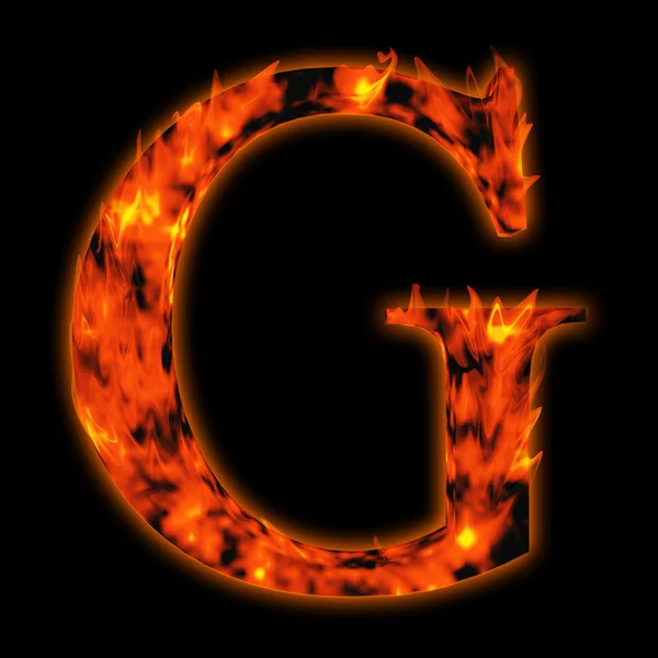 Alphabet G In Fire