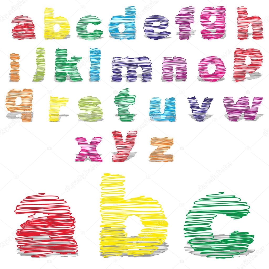 Sketch or scribble font — Stock Photo © design36 #95391214