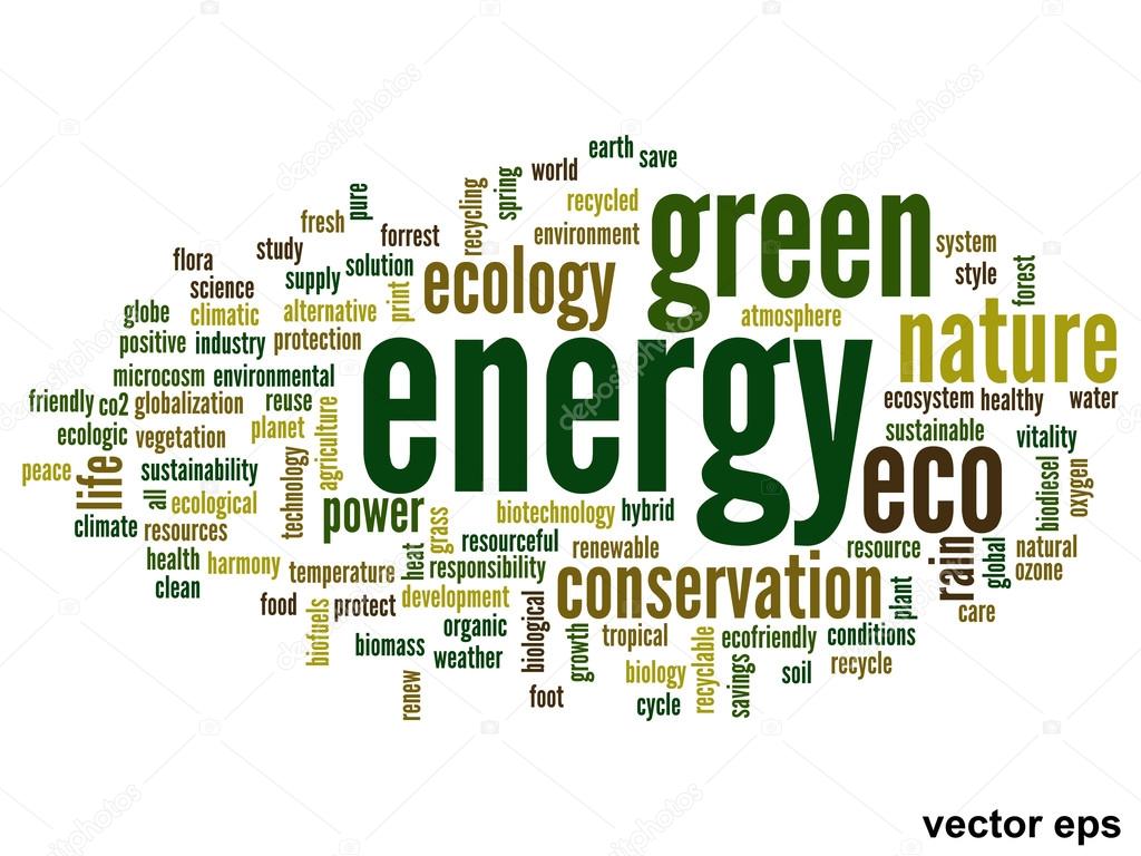 Ecology word cloud — Stock Vector © design36 #95393068