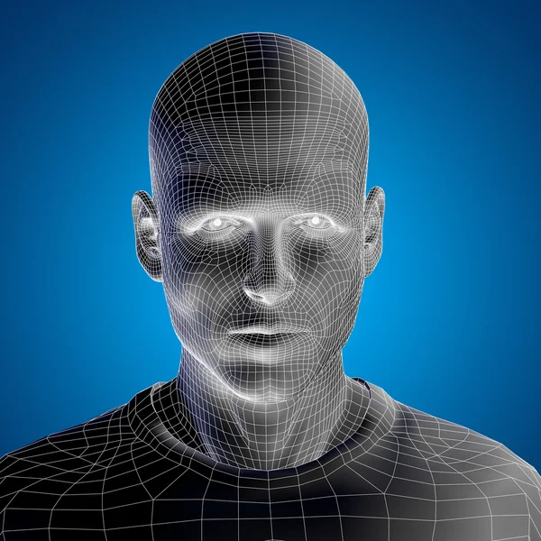 Wireframe man face Stock Photo by ©design36 134037936