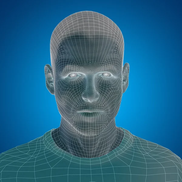 Wireframe man face Stock Photo by ©design36 134037936