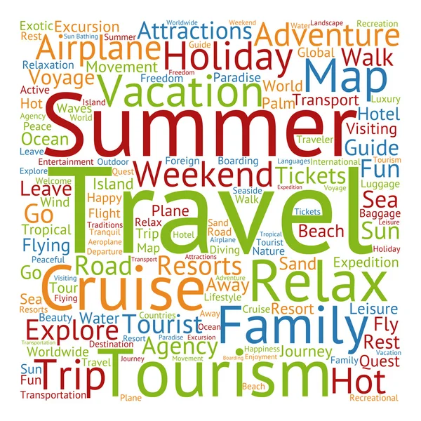 Images: summer word | Summer Word Cloud — Stock Photo © mary981 #5612547