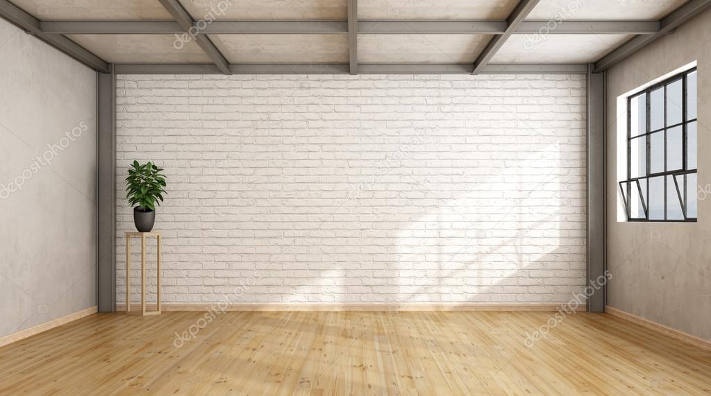 Empty contemporary loft Stock Photo by ©archideaphoto 115965586
