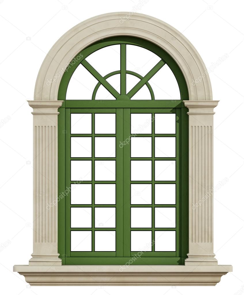 Arched Window Frame White