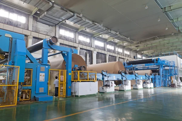Paper production factory line — Stock Photo © lnzyx #65220331