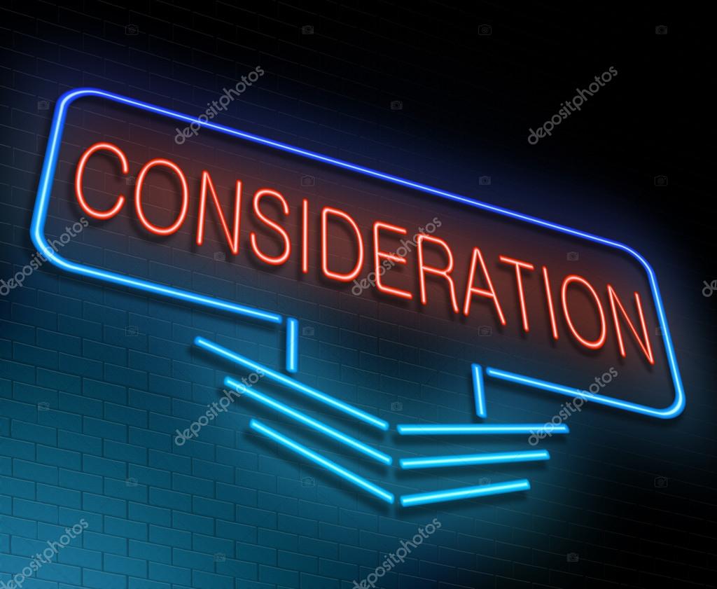 Consideration Word