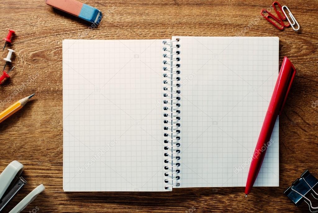 Open Notebook With Writing