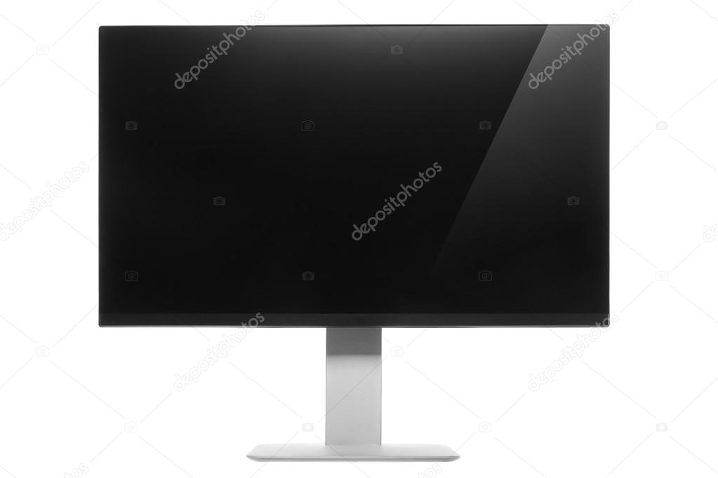 Computer Monitor with glossy screen and reflection. Stock Photo by ...