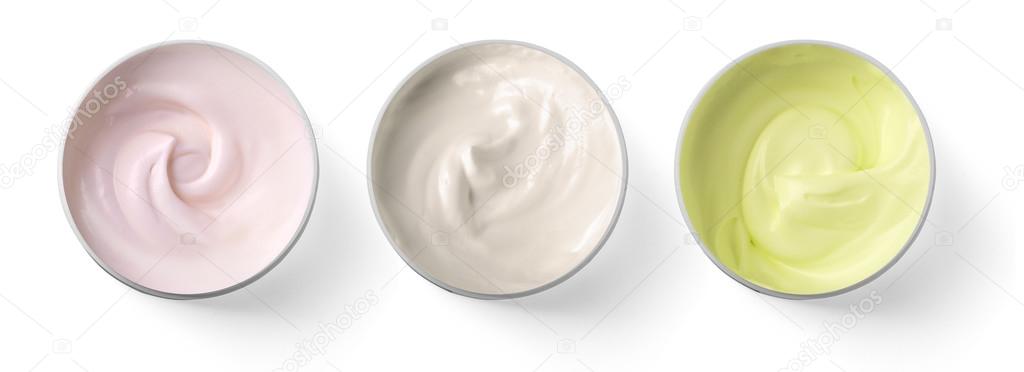 Hygienic cream, top view Stock Photo by ©kornienkoalex 121827982