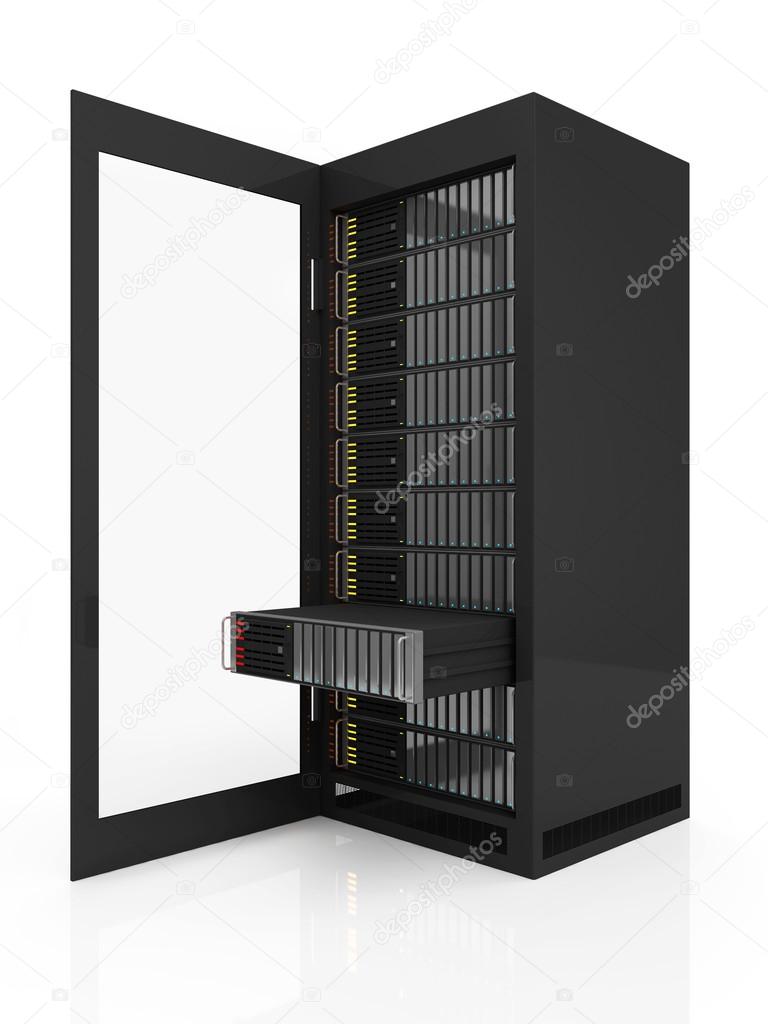 Modern Server Rack Stock Photo by ©ras-slava 53699775