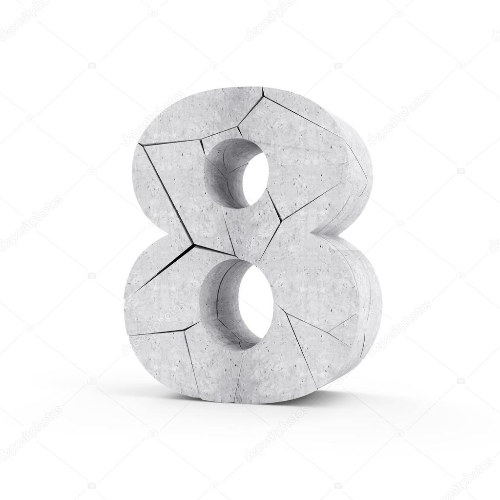 Broken Concrete Number 8 Stock Photo by ©ras-slava 55082883