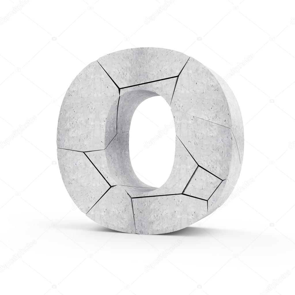 Broken Concrete Letter O Stock Photo by ©ras-slava 55083069