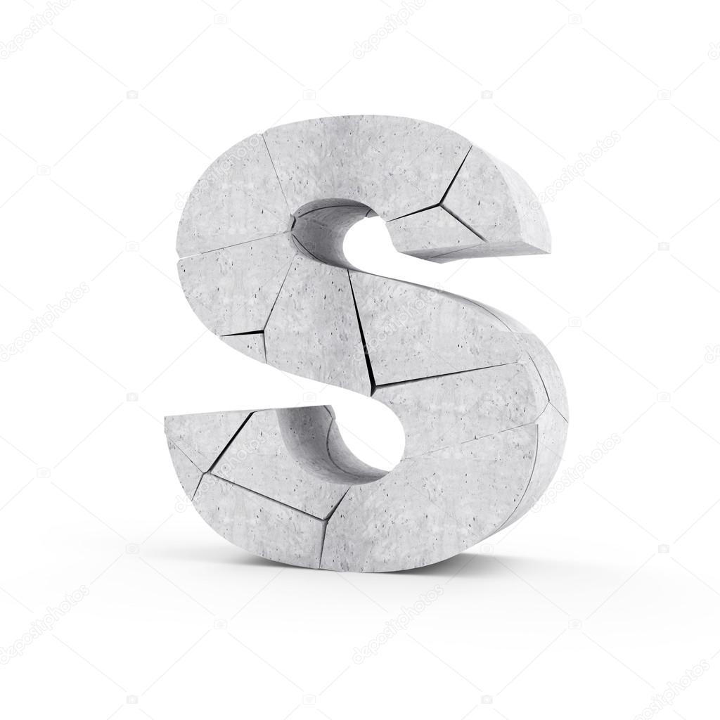 Broken Concrete Letter S Stock Photo by ©ras-slava 55083099