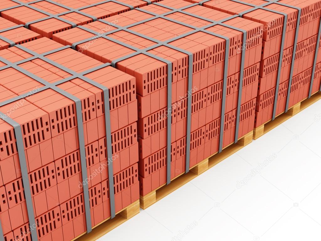 Stacked Red Bricks Stock Photo by ©ras-slava 55084555
