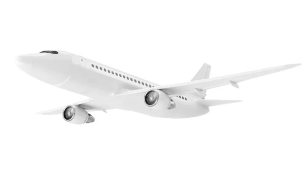 Commercial plane model isolated on white — Stock Photo © AndriiGorulko ...