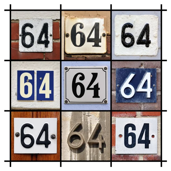 Pictures : numbers 1 100 | House numbers 1 to 100 — Stock Photo ...