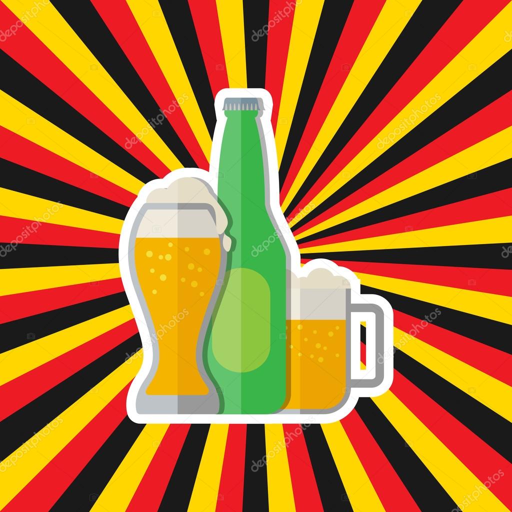 German beer background Stock Vector by ©panambapro 101988940