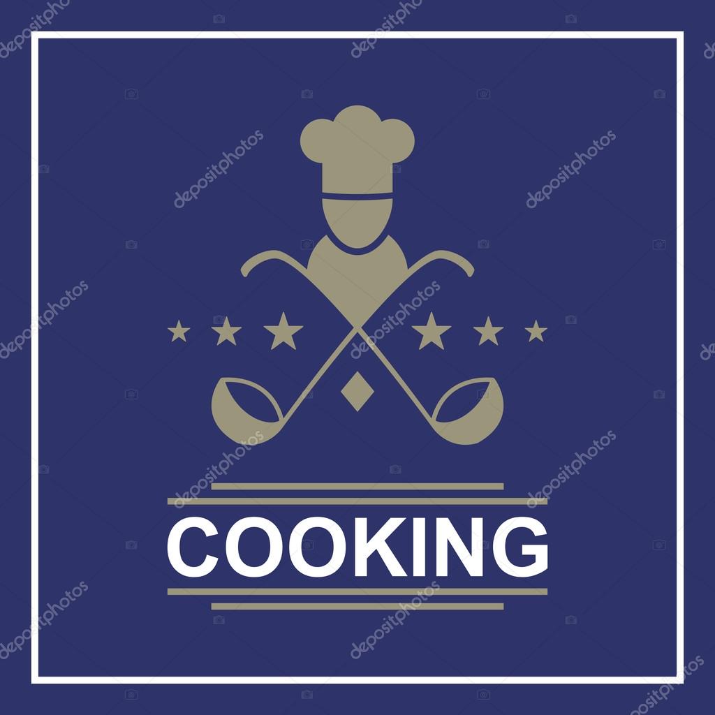 Cooking emblem background Stock Vector by ©panambapro 98285178