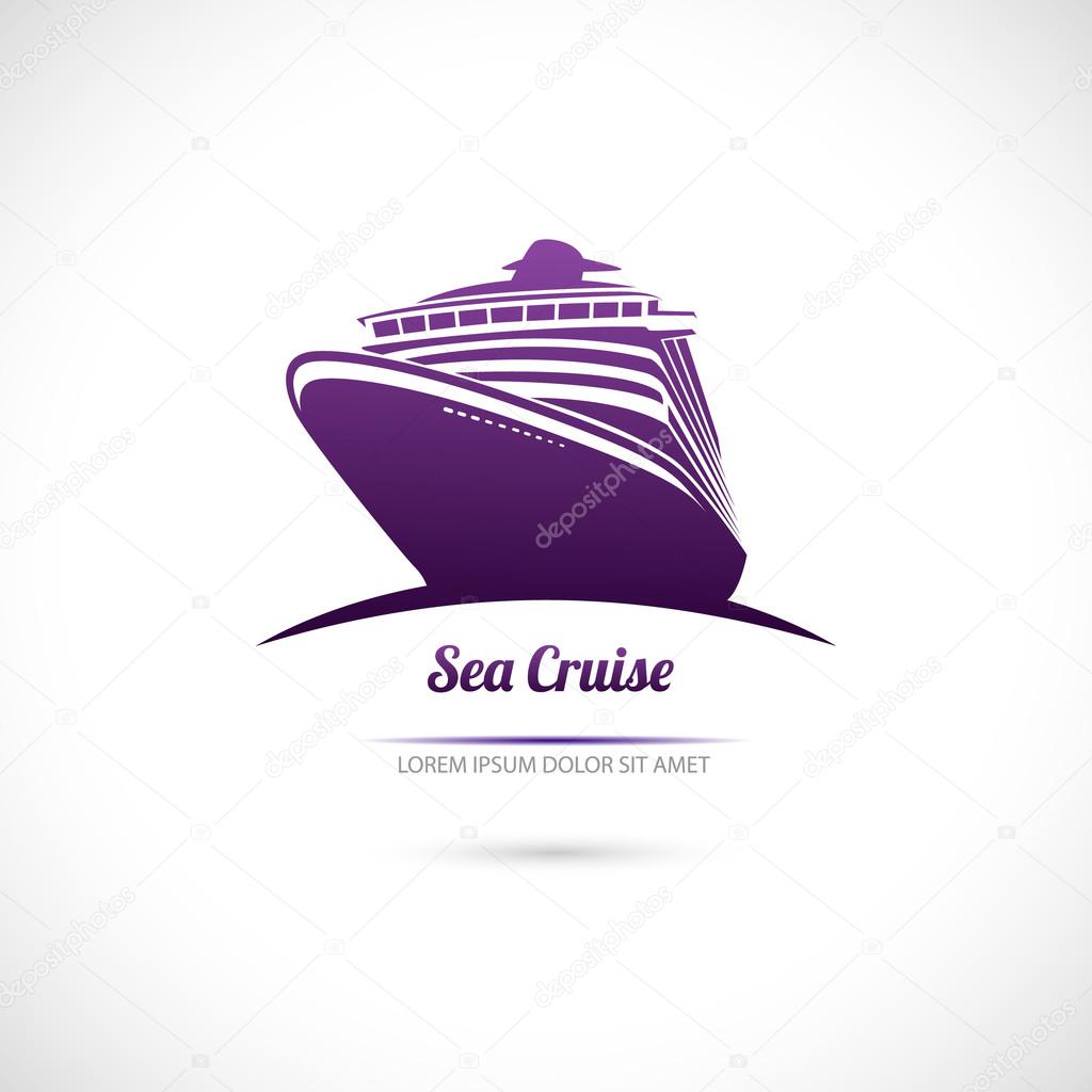 Label Sea cruise. Ocean liner. Stock Vector Image by ©osipovev #68079485