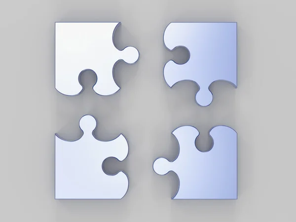Metal puzzle pieces — Stock Photo © zentilia #8299079