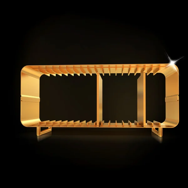 Golden cdbox organizer on black background. Stock Photo by ©SectoR_2010 ...