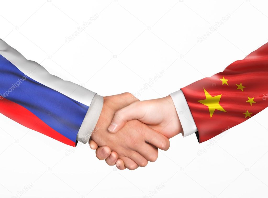 Man shake hands. Friendship countries. — Stock Photo © SectoR_2010 ...