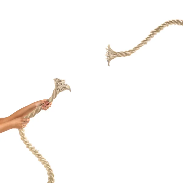 Human hands pull string Stock Photo by ©zestmarina 83786536