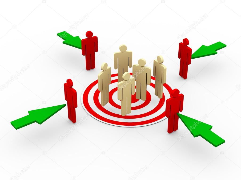 3d concept of targeting customers — Stock Photo © nasirkhan #59675635