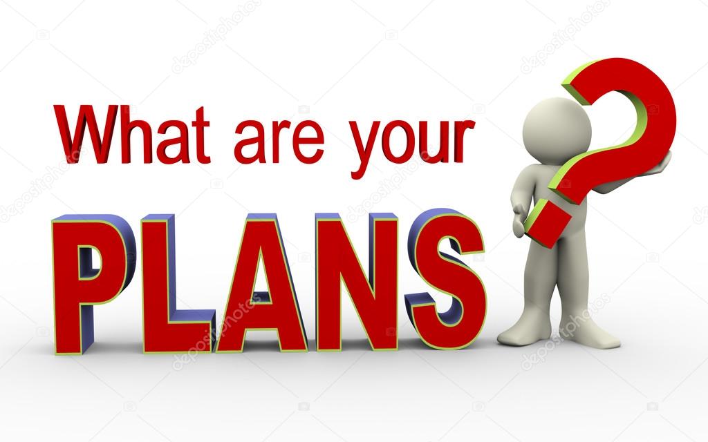 3d man - what are your plan Stock Photo by ©nasirkhan 64448429