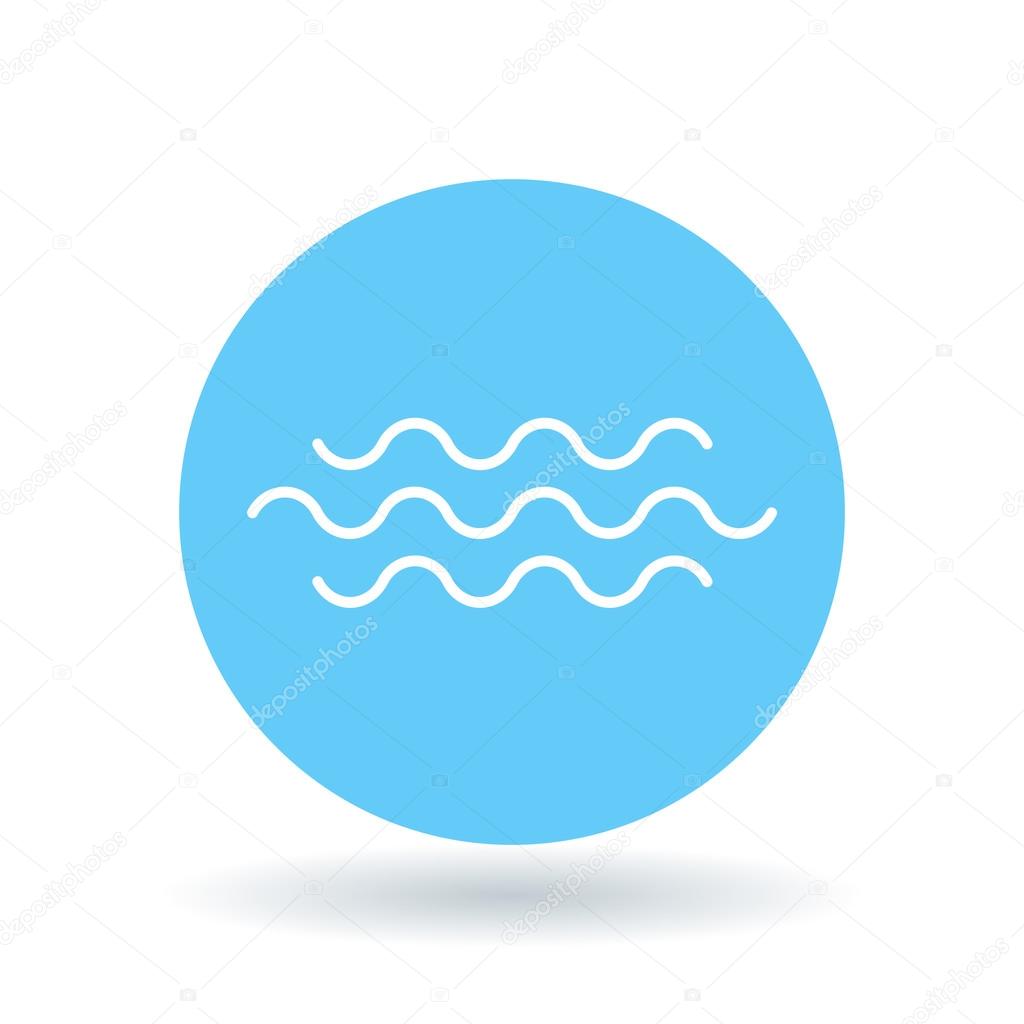 Icon: water flow | Water flow icon. river crossing sign. Flowing water ...