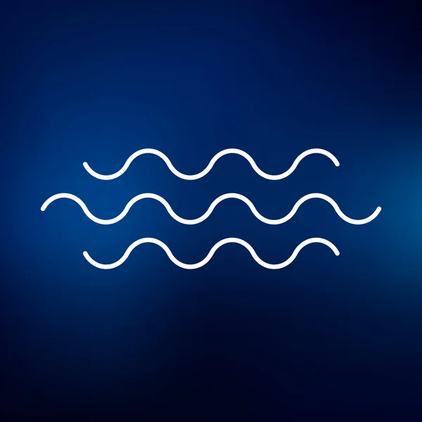 Icon: water flow | Water flow icon. river crossing sign. Flowing water ...