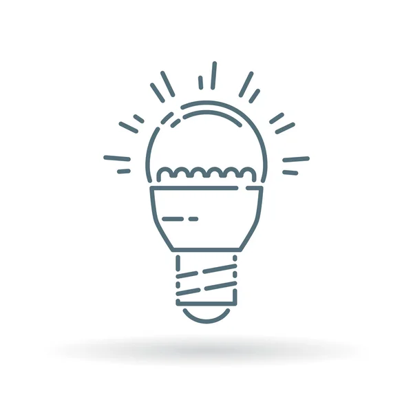 Low energy consumption LED light bulb icon ⬇ Vector Image by ...
