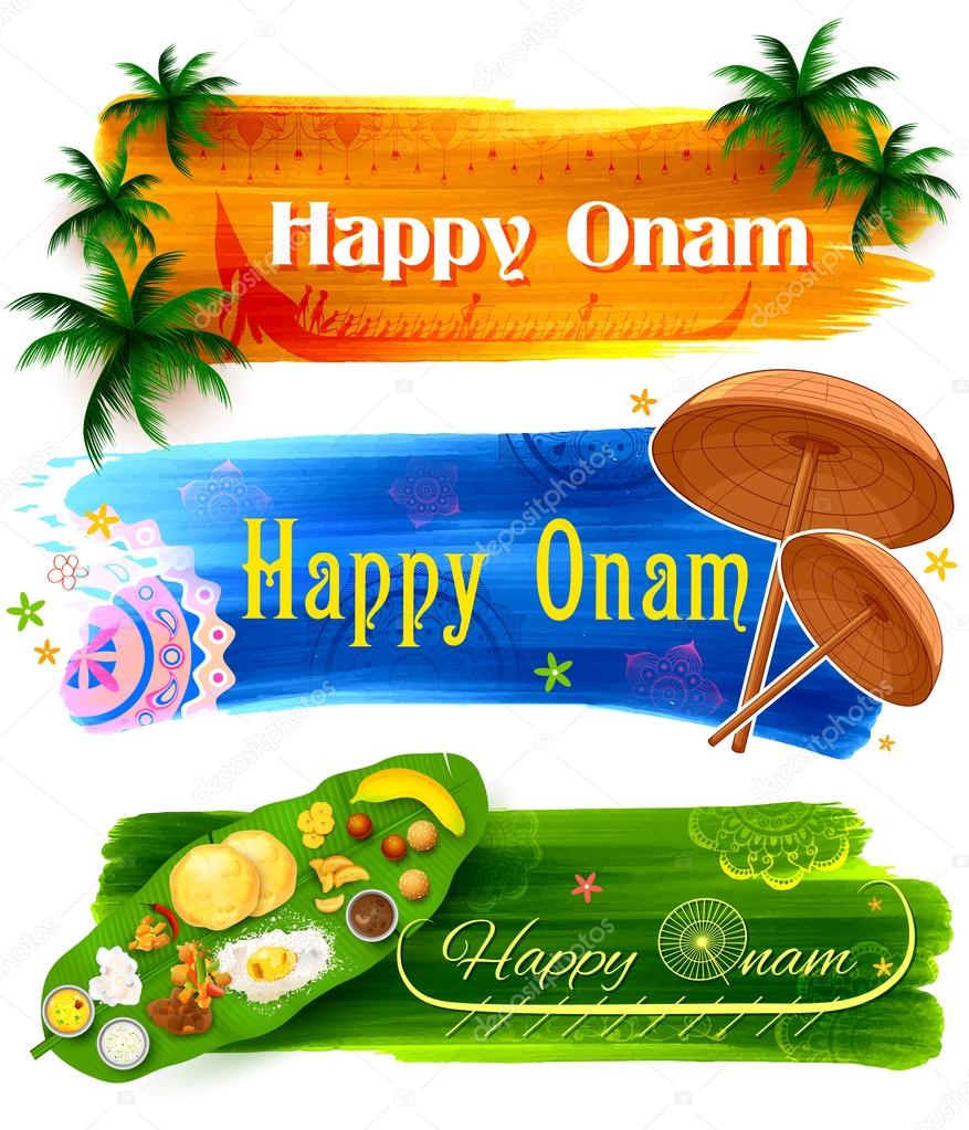 Happy Onam banner Stock Vector by ©vectomart 122169002