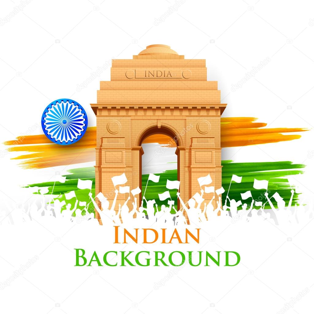 Indian Gate Stock Vector by ©vectomart 80208538