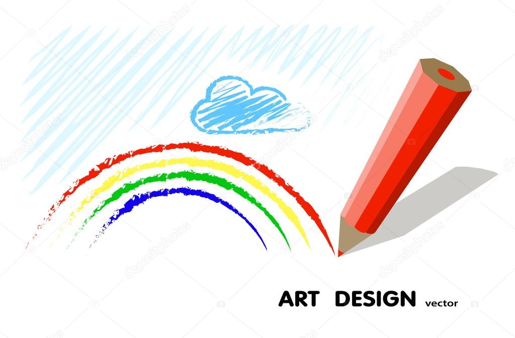 Drawing pencil. art design Stock Vector by ©matc 67493161