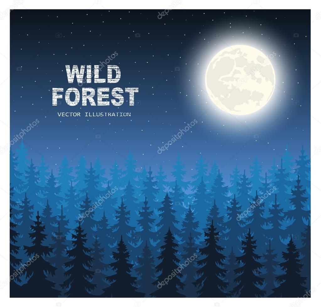 Wild forests natural background Stock Vector Image by ©matc #93566084