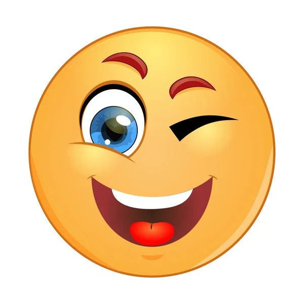 Yellow emoticon showing tongue Stock Vector Image by ©natalipopova ...