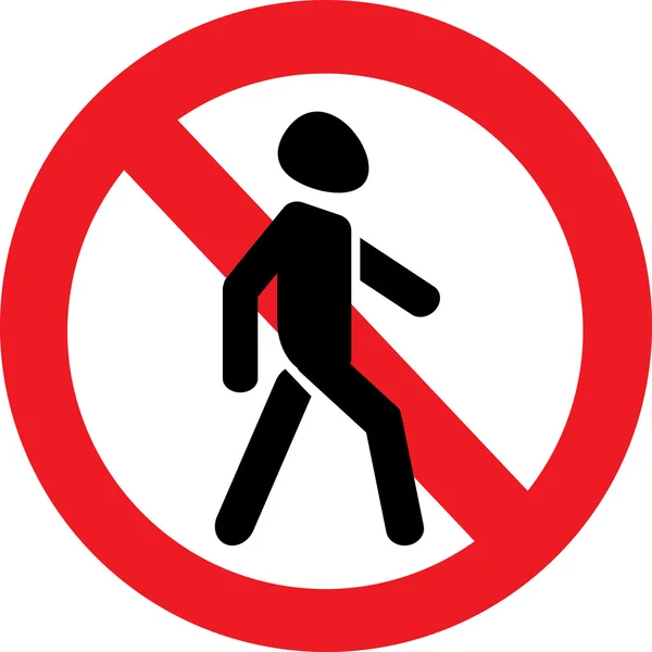 Prohibited signs walking man Stock Vector Image by ©ambassador80 #76391387
