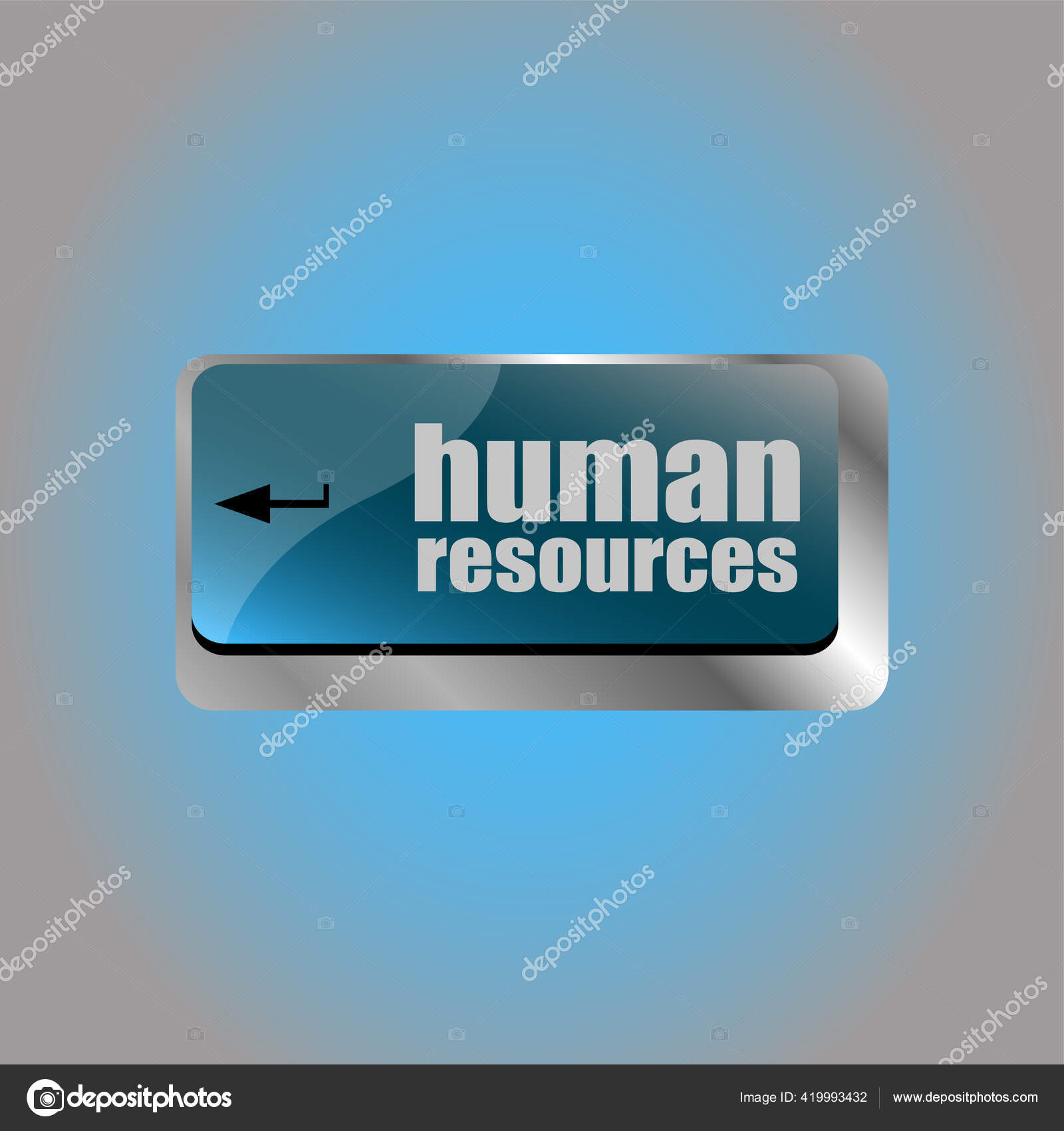 Human Resources Button Computer Keyboard Key — Stock Photo © fotoscool ...