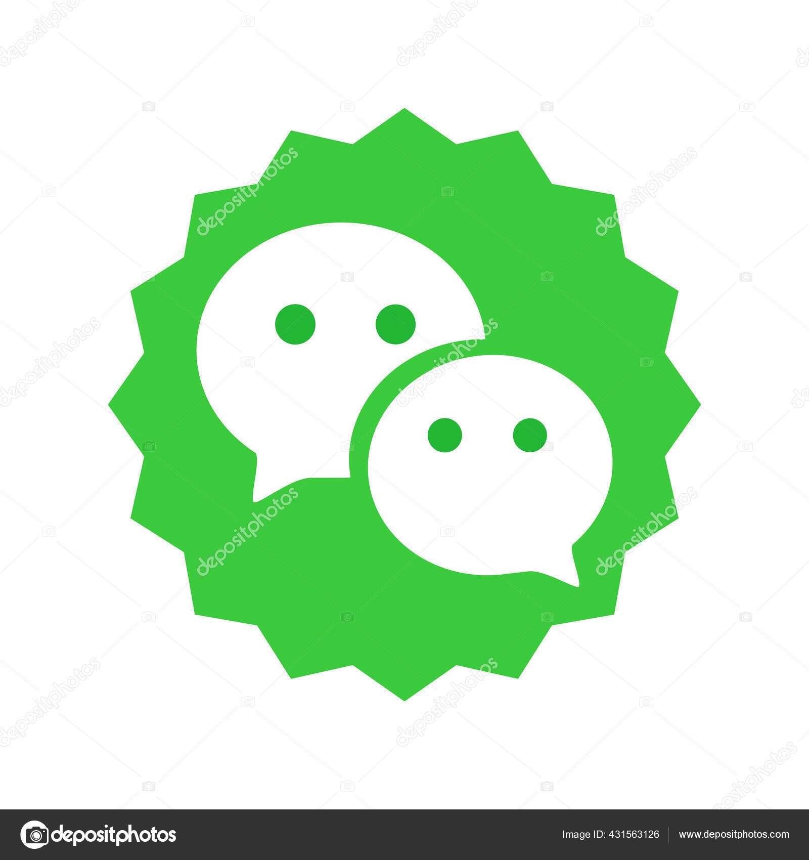 Wechat Logo Wechat Chinese Multi Purpose Messaging Social Media Mobile ...