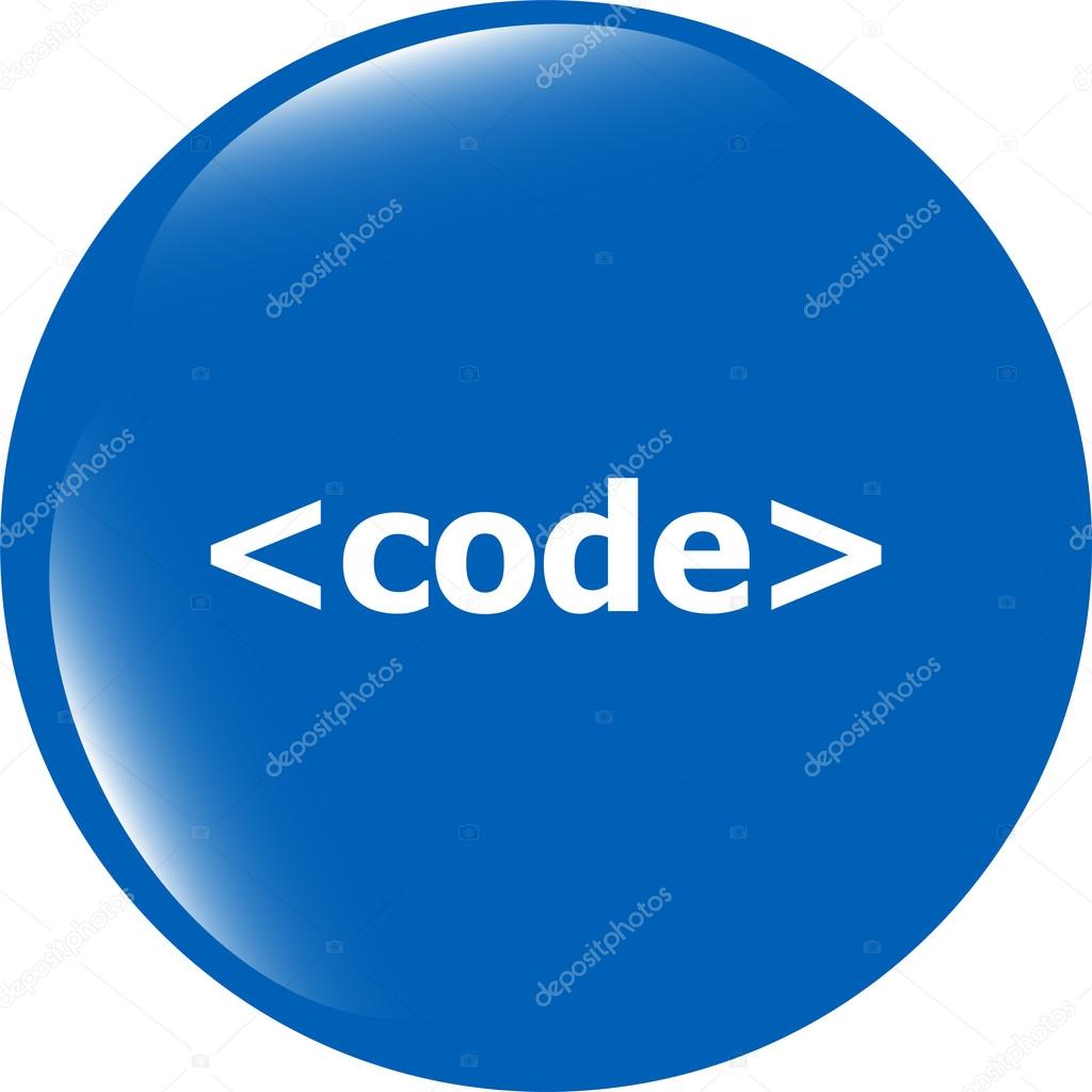 Code sign icon. Programming language symbol. Circles buttons — Stock ... Code sign icon. Programming language symbol. Circles buttons — Stock ...