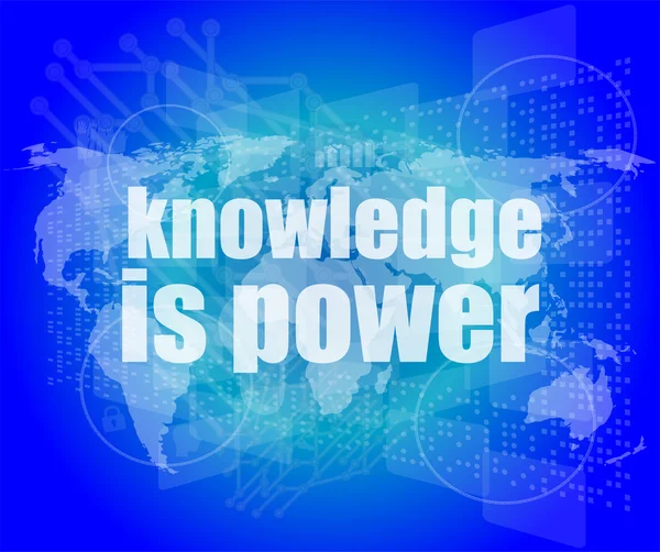 Education concept: Knowledge Is power! on digital background — Stock ...