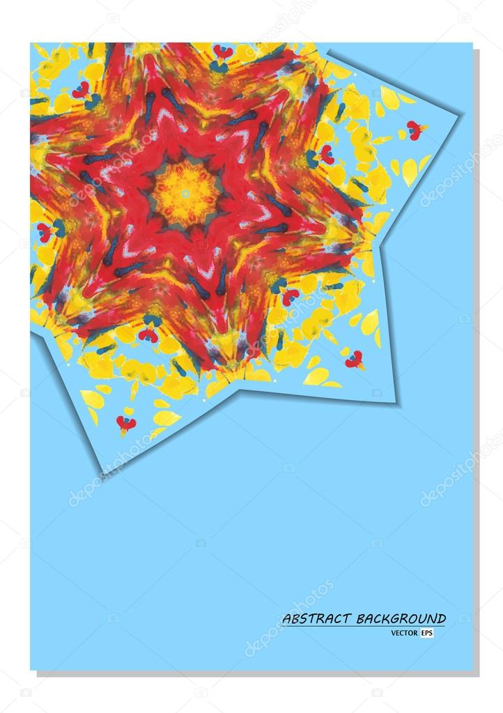 Business Poster or Flyer Template with paint eastern background Stock ...