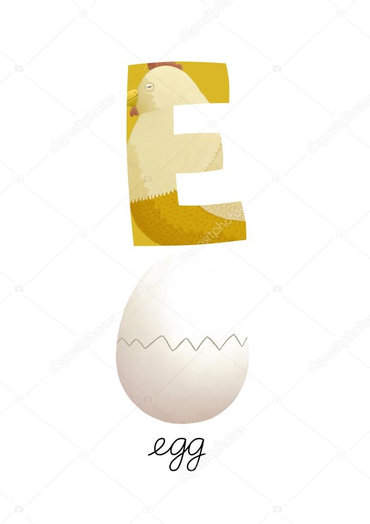 Letter E card — Stock Photo © grivina #100740832