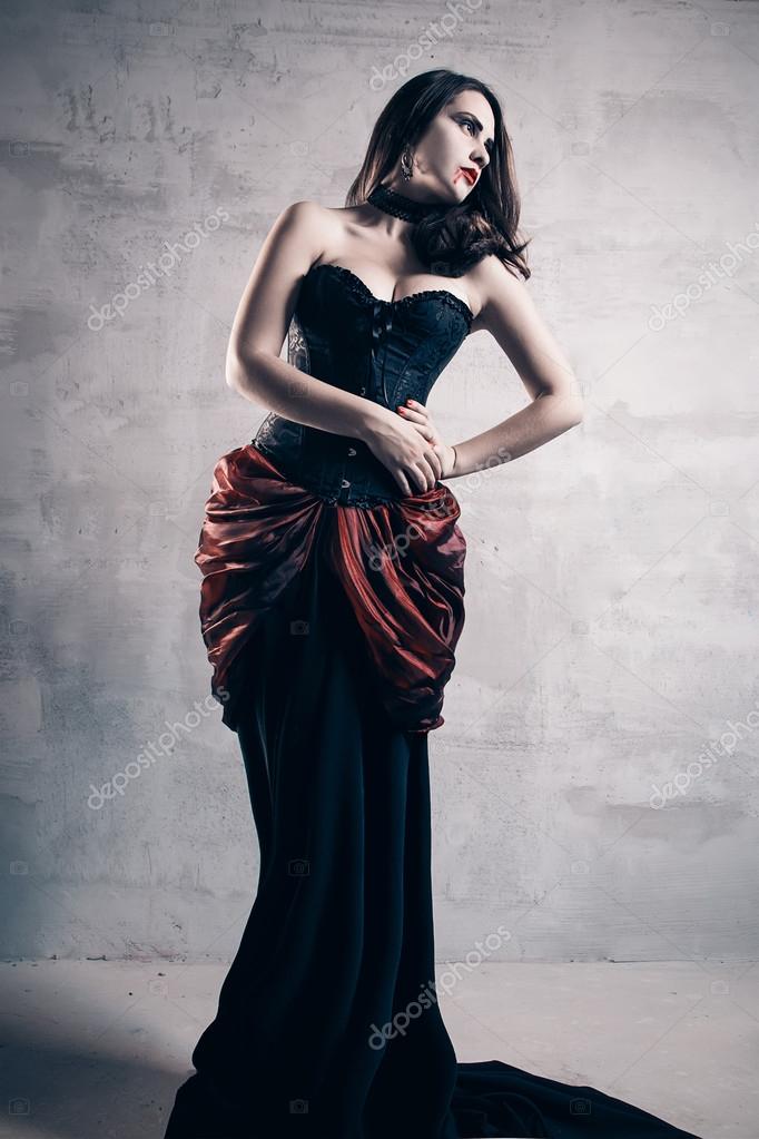 Beautiful vampire woman Stock Photo by ©IngaDudkina 63367643