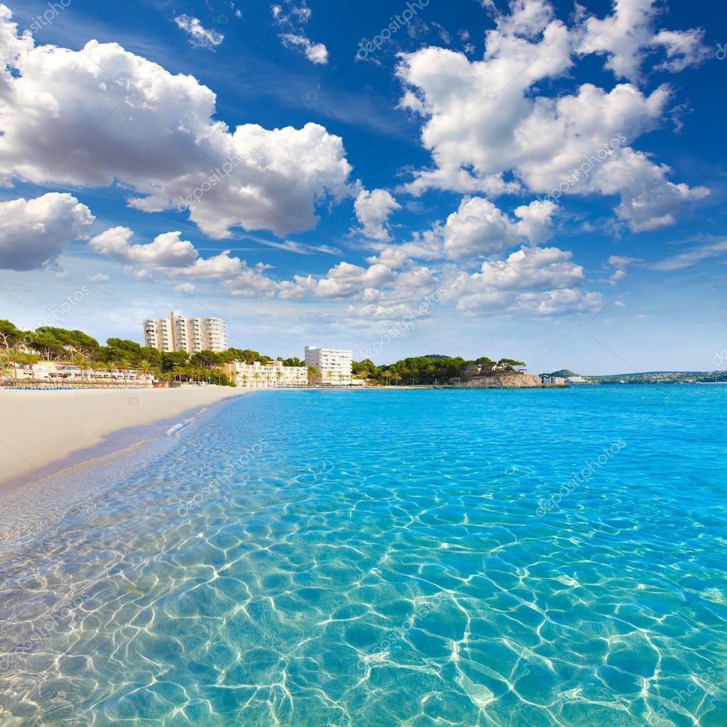 Mallorca Playa de Palmira Calvia en Mallorca: fotografía de stock ...
