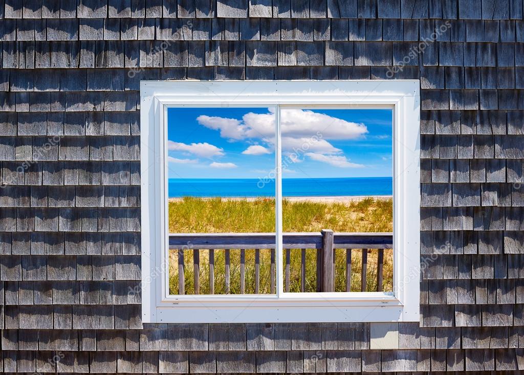 Cape Cod window photomount Massachusetts Stock Photo by ©lunamarina ...