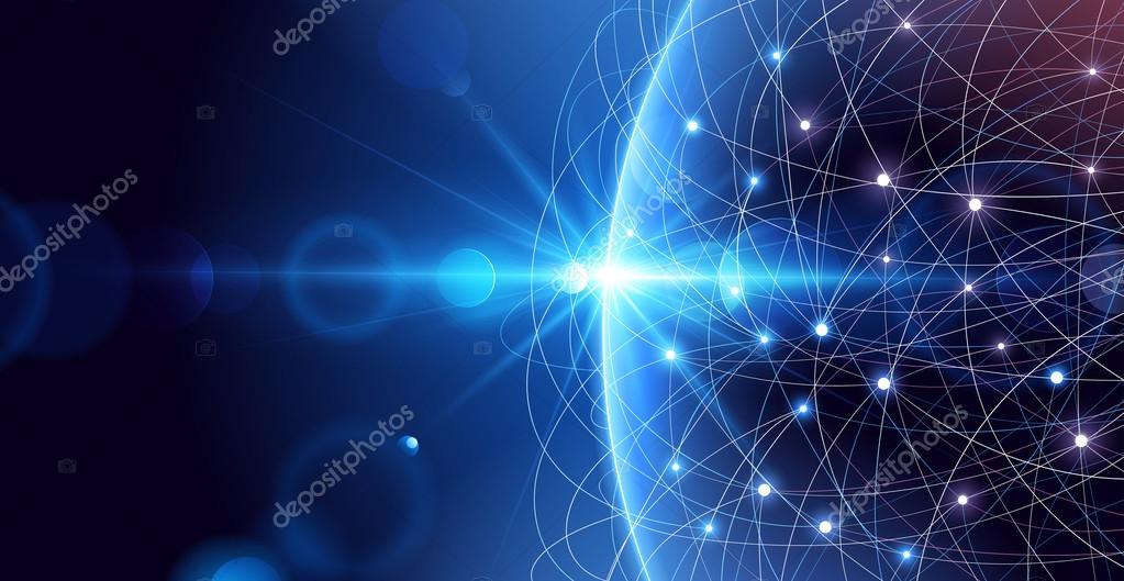 Global network background ⬇ Vector Image by © -Baks- | Vector Stock ...