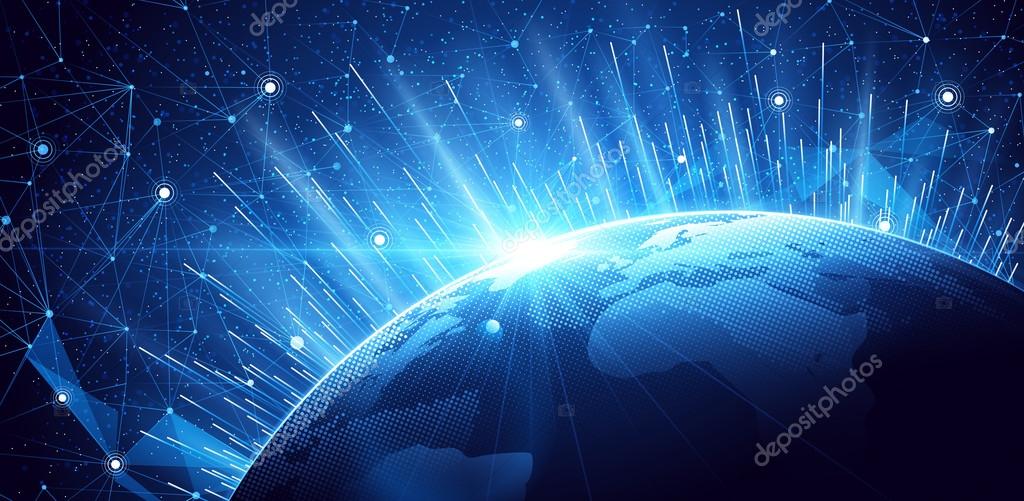Global network background Stock Vector Image by ©-Baks- #109570550